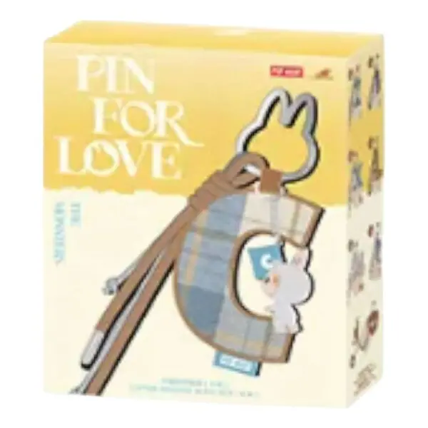 POP MART The Monsters Labubu Pin For Love Letter Pendant Sealed Case - Multi-color