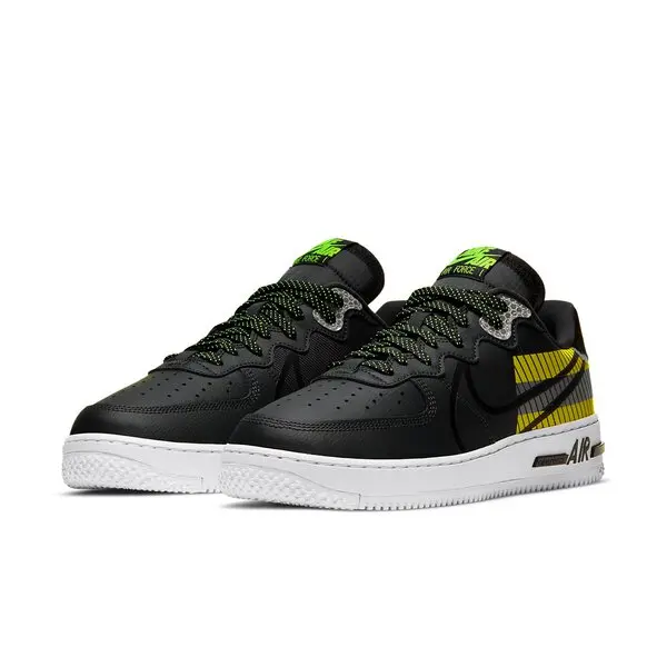 Nike 3m X Air Force 1 React Lx "anthracite Volt" Sneakers