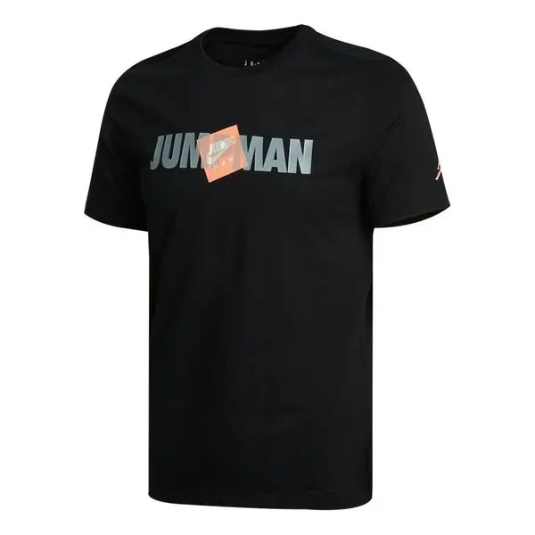 Nike As J Jmc Ss Hbr Ctn Crew - Black