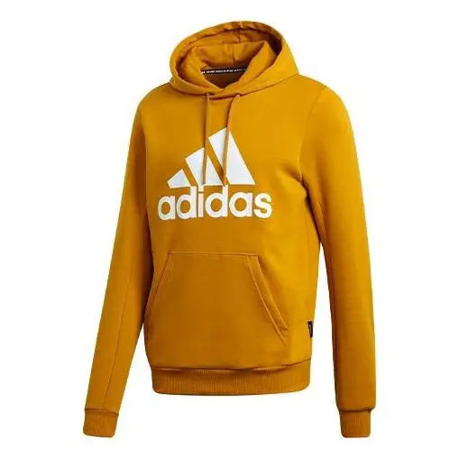 Adidas Mh Bos Po Fl Casual Sports Hoodie - Gold