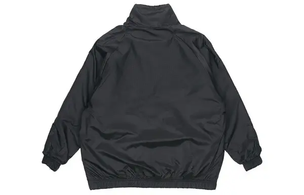 Nike Reversible Lambswool Jacket With Large Logo Detail - Black