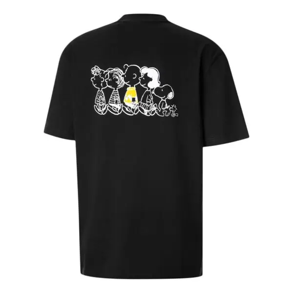 PUMA X Peanuts Crossover Cartoon Pattern Printing Sports Short Sleeve