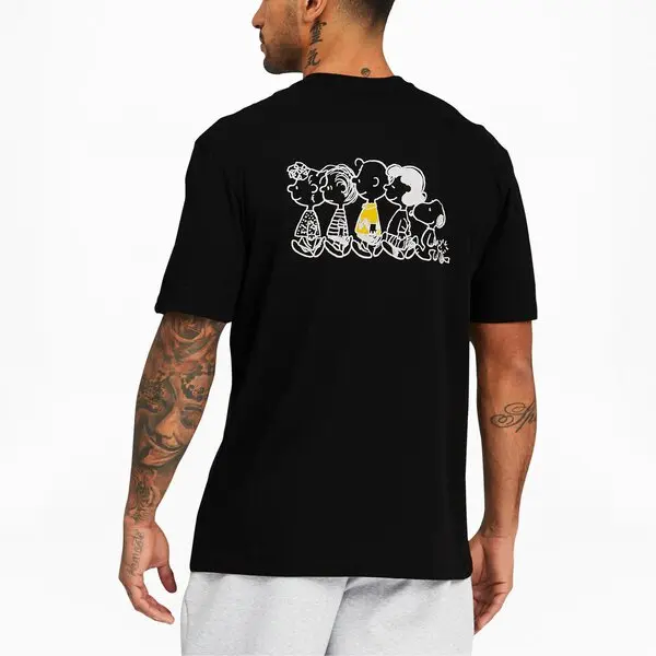PUMA X Peanuts Crossover Cartoon Pattern Printing Sports Short Sleeve