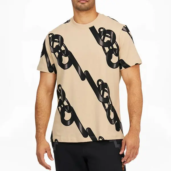 PUMA X Pronounce Graphic Chain Print Short Sleeve Tee - Khaki
