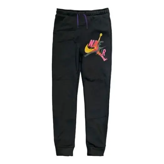 JORDAN Fleece Lined Casual Sports Pants - Black