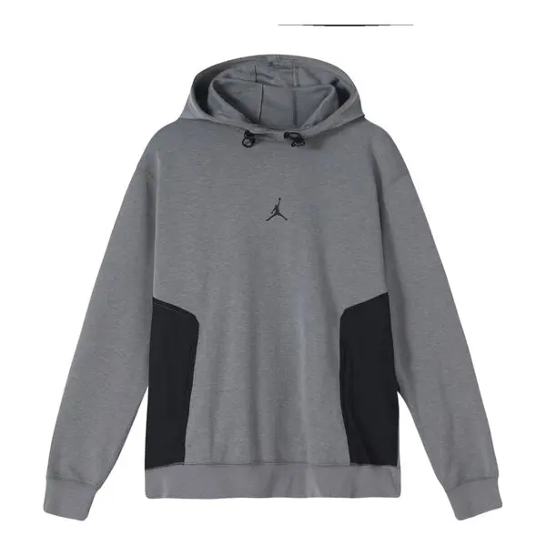 Nike Jordan Casual Sports Logo Pullover Long Sleeves Gray