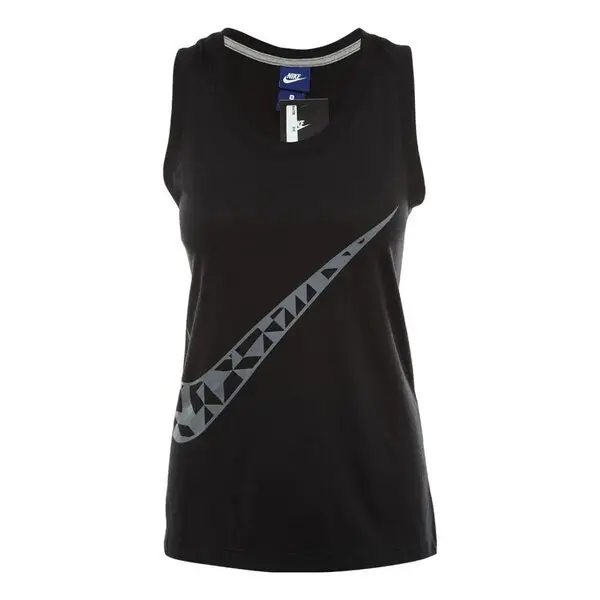 Nike Graphic Swoosh Tank Top - Black/grey