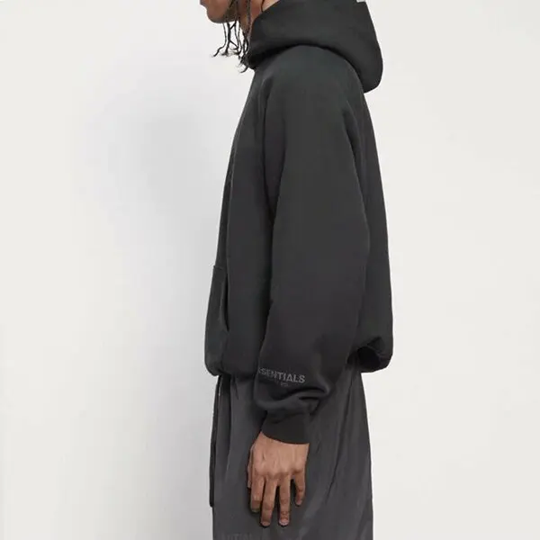 Fear Of God Logo Hoodie - Black