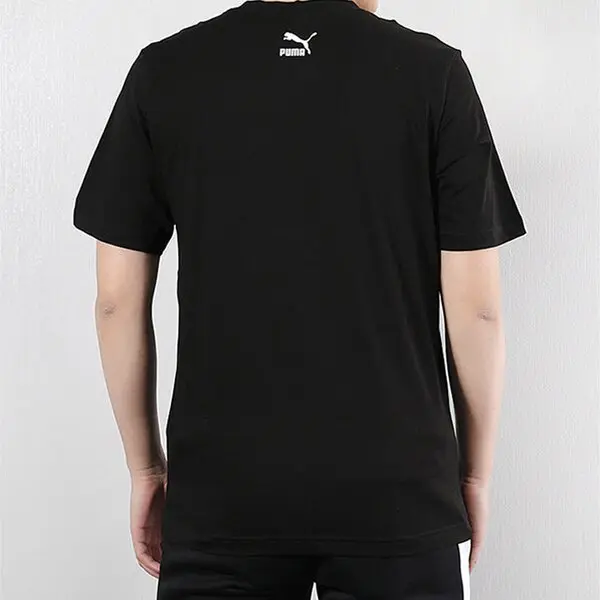 PUMA Leopard Print Pattern Casual Sports Breathable Short Sleeve