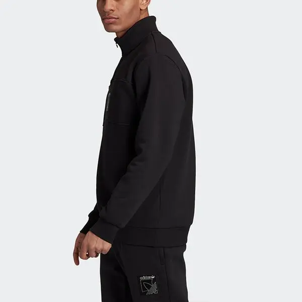 Adidas Originals Quarter Zip Fleece Pullover - Black