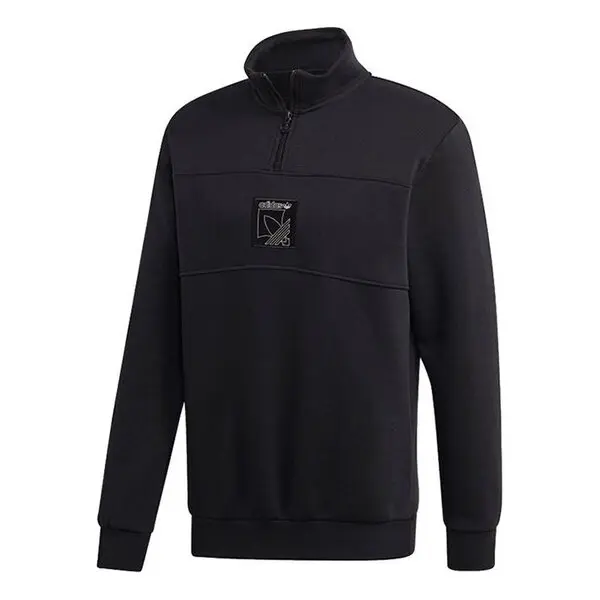 Adidas Originals Quarter Zip Fleece Pullover - Black