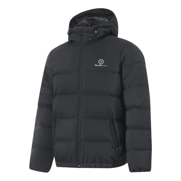 LI-NING Way Of Wade Graphic Down Hooded Jacket - Black