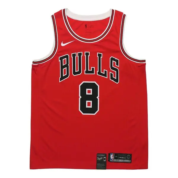 Nike Nba Chicago Bulls Zach Lavine Fan Edition Jersey - Red