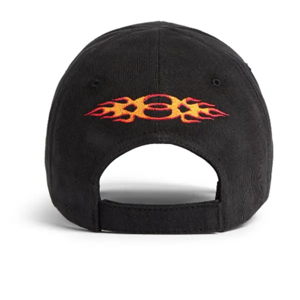 Balenciaga Embroidered Flame Baseball Cap