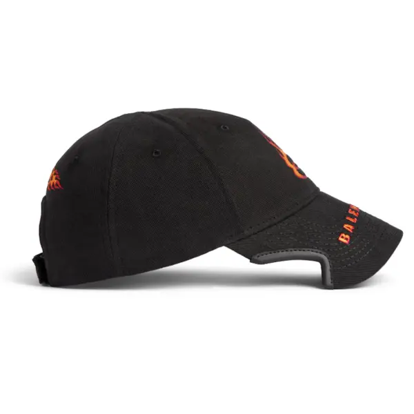 Balenciaga Embroidered Flame Baseball Cap