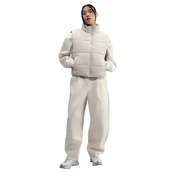 Nike Classic Puffer Therma-fit Loose Vest - Light Bone/white