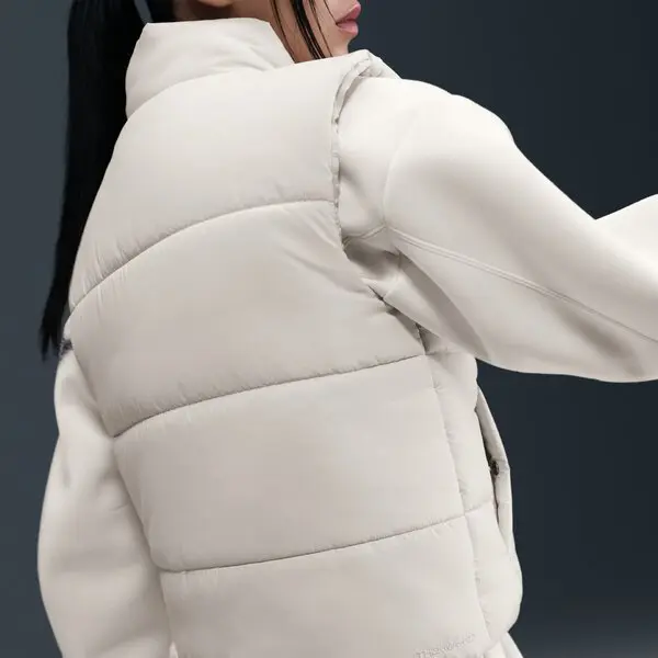 Nike Classic Puffer Therma-fit Loose Vest - Light Bone/white