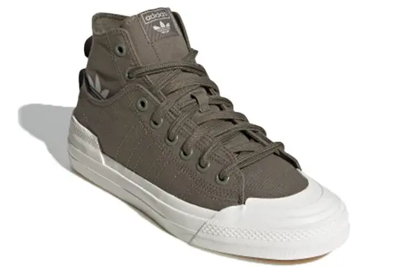 Adidas Nizza High Top Lace-up Sneakers - Green
