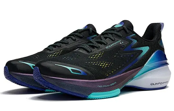 361 DEGREES Three-body 3 Tech-system Sport Shoes - Black/blue/navy