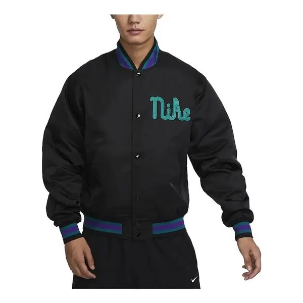 Nike Dugout Loose Satin Bomber Jacket