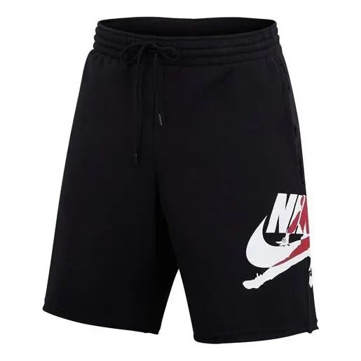 JORDAN Jumpman Logo Knit Basketball Shorts - Black