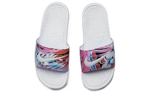 Nike Benassi Jdi Print Slides - White