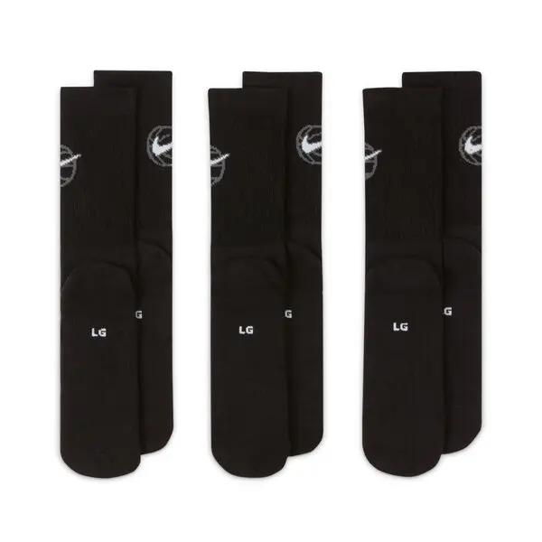 Nike Everyday Crew Sports Socks 3 Pack