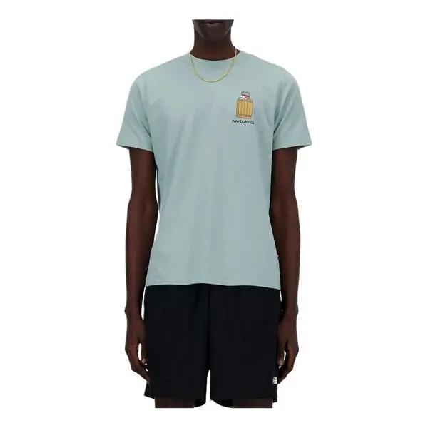 NEW BALANCE Sport Essentials Barrel Runner T-shirt Asia Sizing - Blue