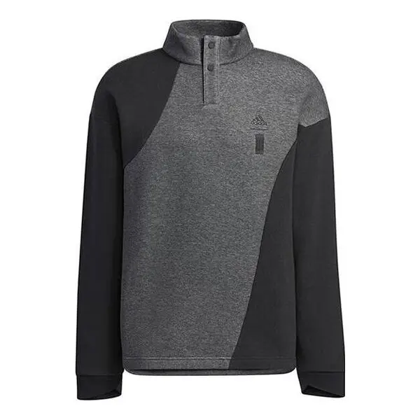 Adidas Wj Warm Sweatshirt With Stand Collar - Black