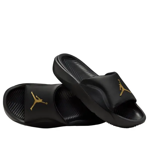 JORDAN Franchise Slides - Black/metallic Gold