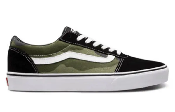 VANS Ward Camouflage Lace-up Sneakers - Black