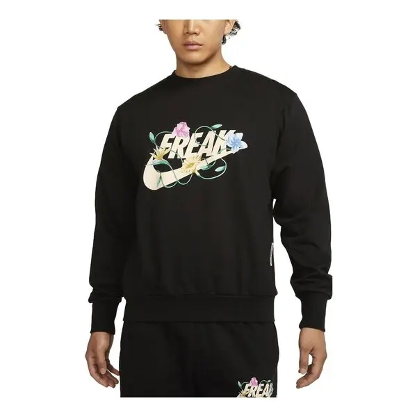 Nike Giannis Standard Issue Graphic Basketball Crew - Black