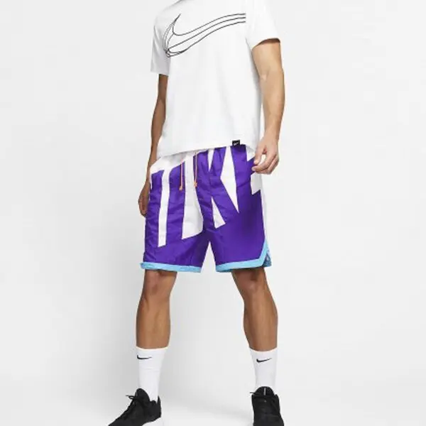 Nike Dri-fit Throwback Large Logo Shorts