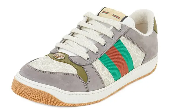 Gucci Screener Sneaker Gg Canvas - Beige/white/grey