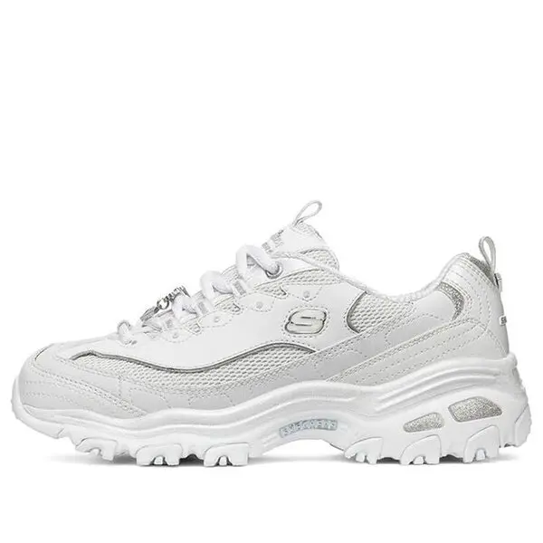 Sketchers D'lites 1.0 Sneakers - White/silver