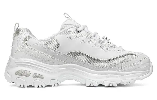 Sketchers D'lites 1.0 Sneakers - White/silver