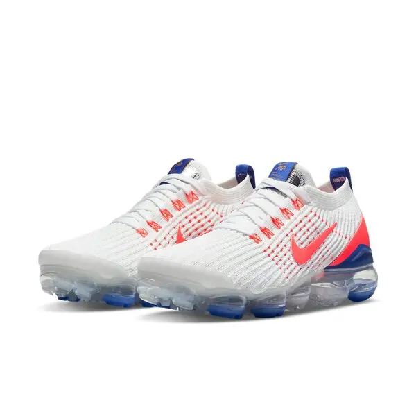 Nike Vapormax Flyknit 3 Sneakers - White/blue/red