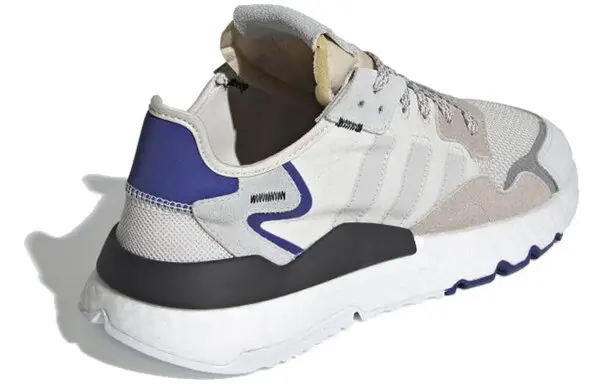 Adidas Nite Jogger "white Active Blue" Sneakers - White/blue