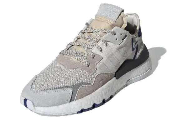 Adidas Nite Jogger "white Active Blue" Sneakers - White/blue