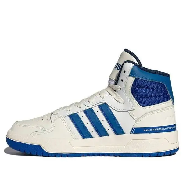 Adidas Entrap Mid High Top Sneakers - White/blue