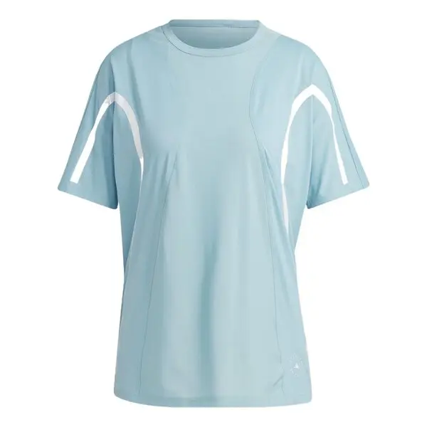 Adidas By Stella Mccartney Truepace Running Loose T-shirt - Blue/white