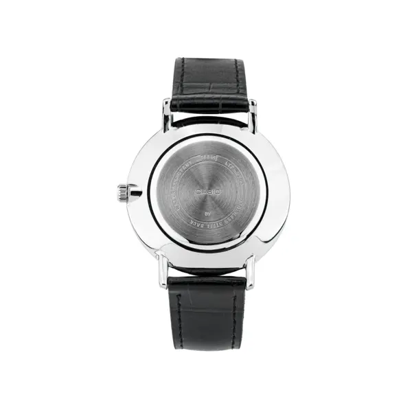 Casio Analog Quartz Watch With Leather Strap - Blue