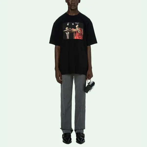 Off-White Caravaggio Short-sleeve Over Tee - Black