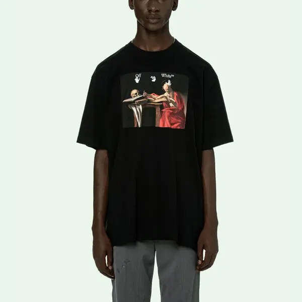 Off-White Caravaggio Short-sleeve Over Tee - Black