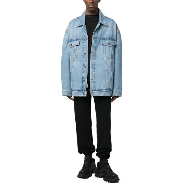 Off-White Blue Button Denim Jacket
