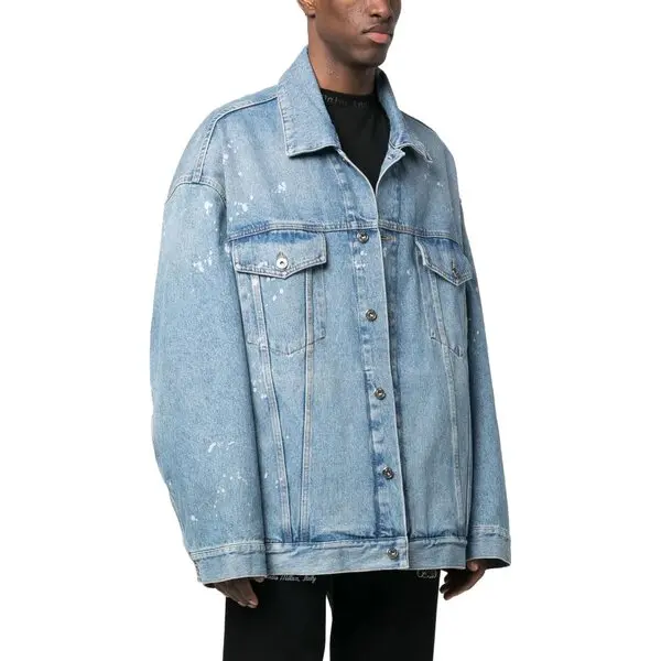 Off-White Blue Button Denim Jacket