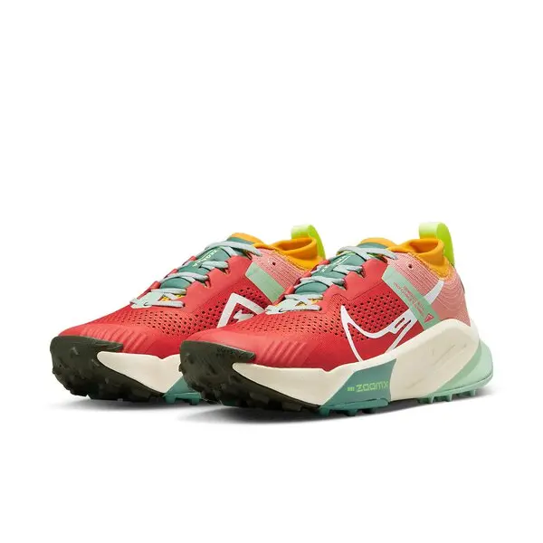Nike Zoomx Zegama Trail Running Shoes - Red/white