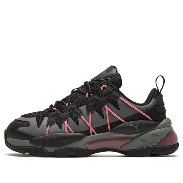 PUMA Lqdcell Omega Striped Knit Training Sneakers - Black