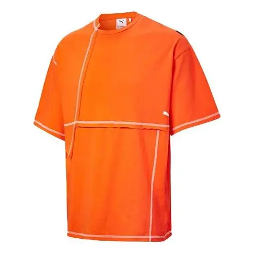 PUMA X Attempt Deconstructed Short Sleeve T-shirt - Red