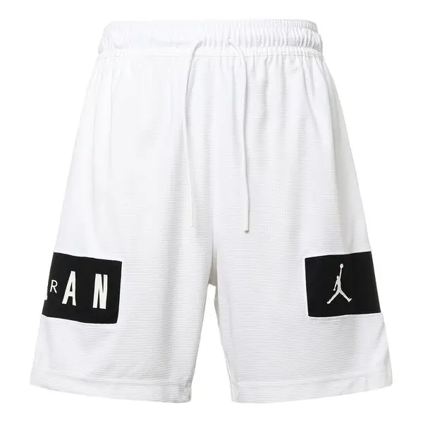 JORDAN Dri-fit Quick Dry Knit Casual Shorts - White